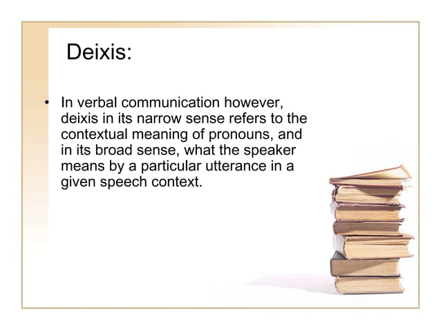 Deixis | PPT