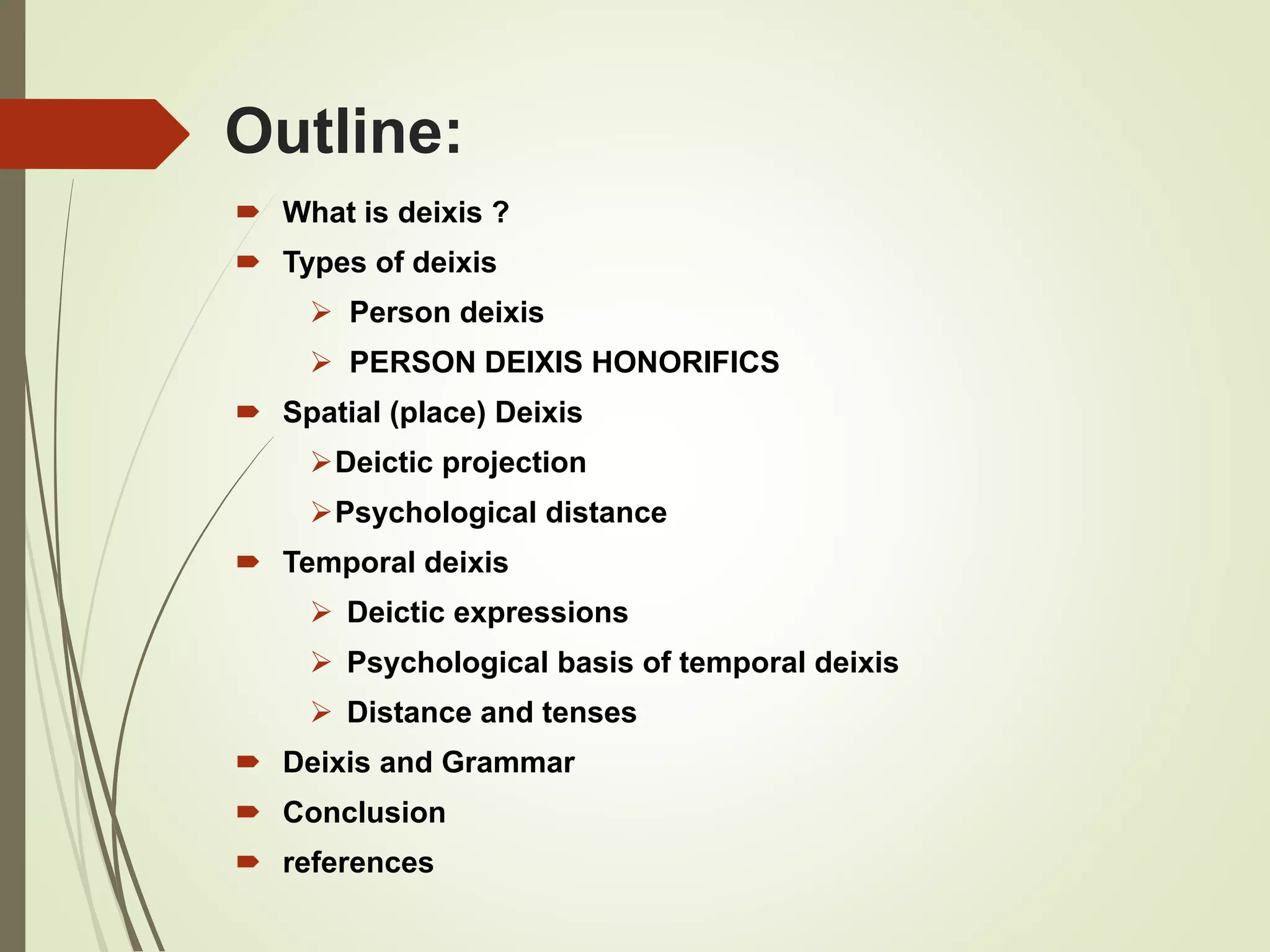 Deixis and distance | PPTX