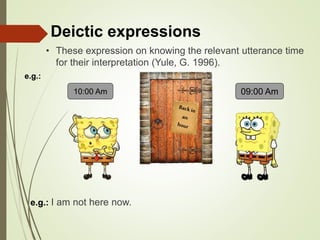 Deixis and distance | PPTX