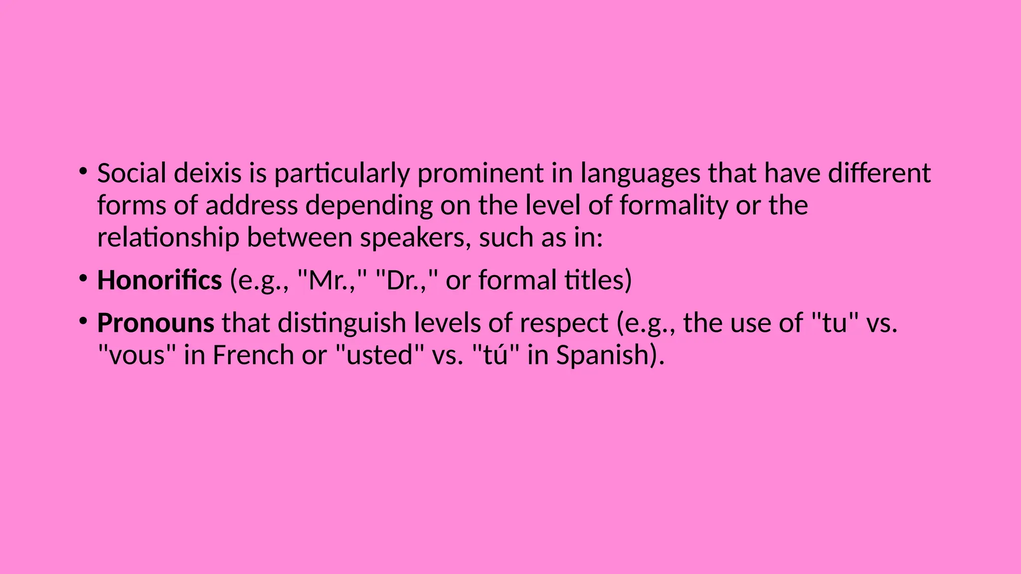 This is a brief introduction to deixis and distance in pragmatics | PPT