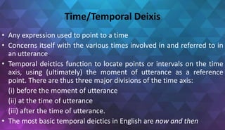 Deixis and Distance | PPT