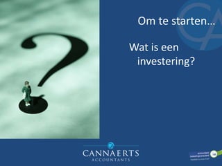 De jaarrekening lezen en interpreteren | PPTX