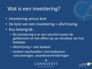 De jaarrekening lezen en interpreteren | PPTX