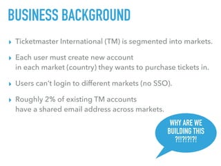 Using new tools for migrating Ticketmsater data | PPT