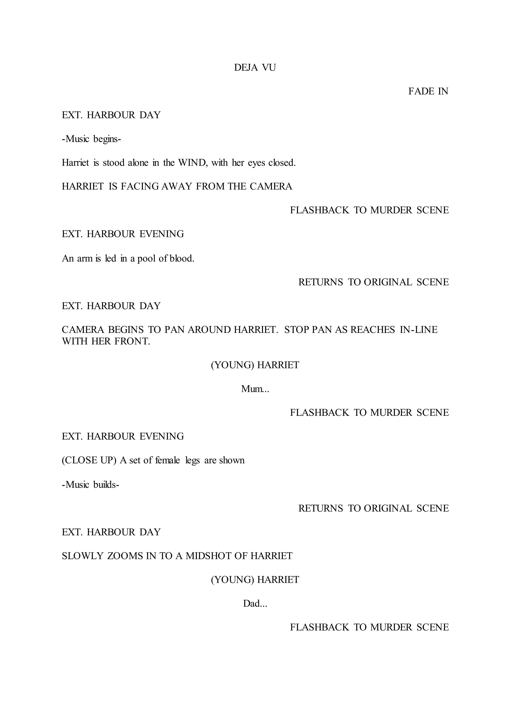 Deja vu - Script | DOCX