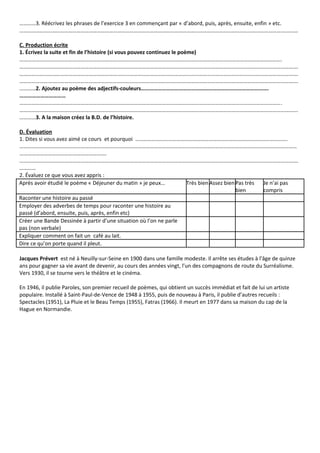 Dejeuner du matin | DOC