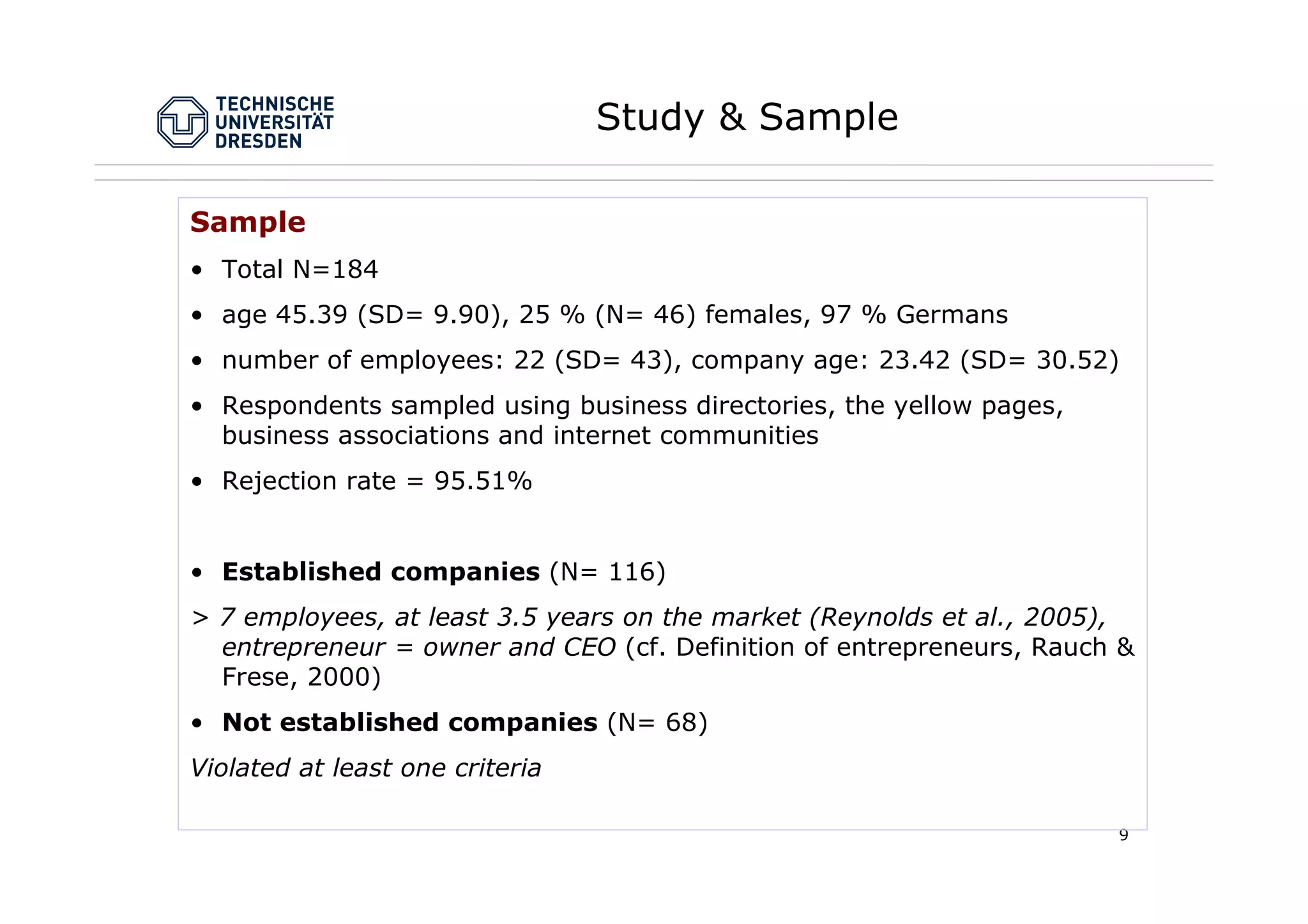 Entreprenuerial Success- Scale Development | PDF
