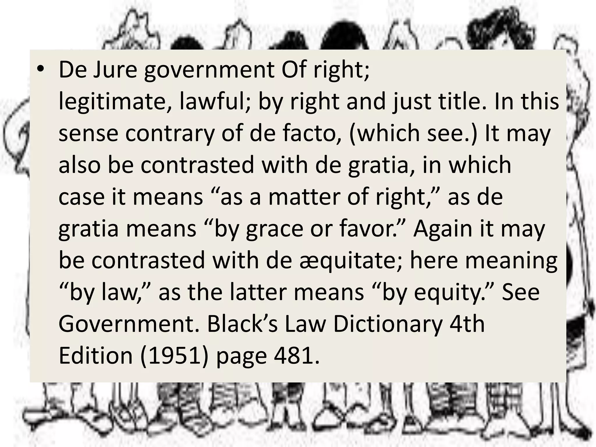 De jure and de facto government | PPTX