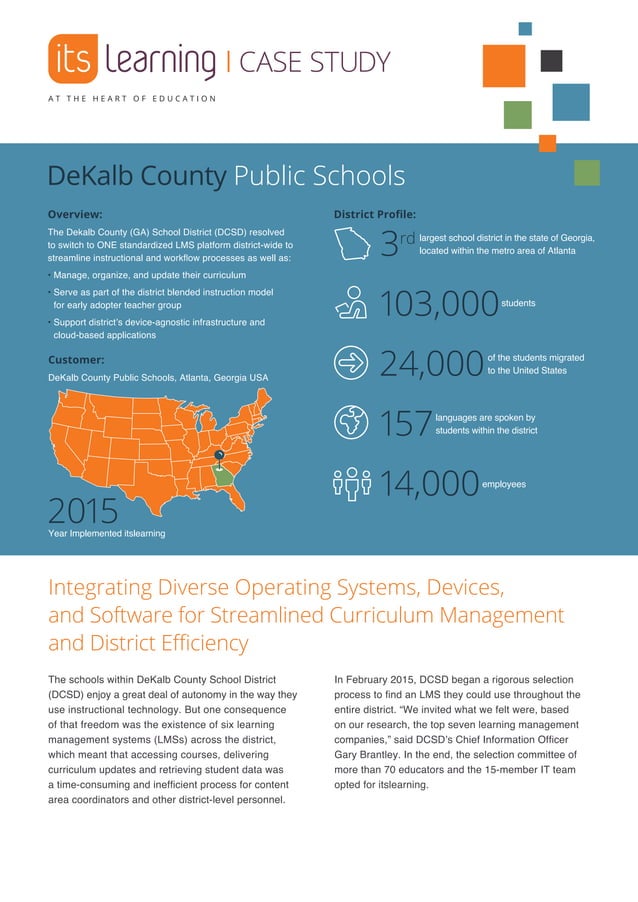 Case Study: DeKalb County Public Schools Case Study | PDF