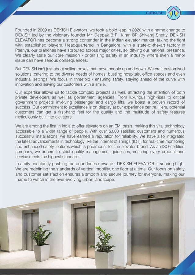 DEKISH ELEVATOR INDIA PVT LTD Brochure.pdf