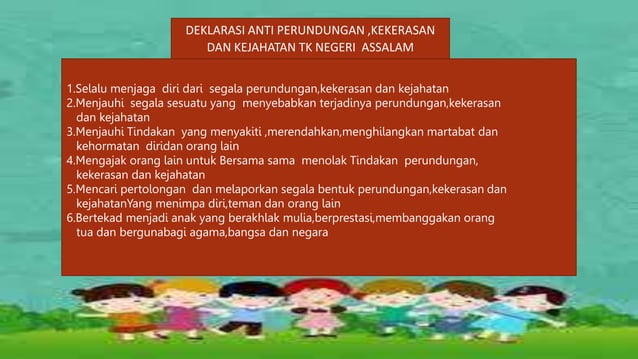DEKLARASI ANTI KEKERASAN dan PENANDATANGANAN | PPTX
