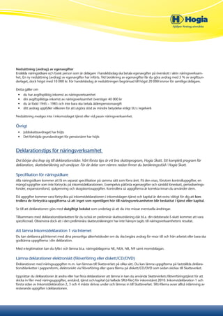 Deklarationstips 2011 näringsidkare | PDF