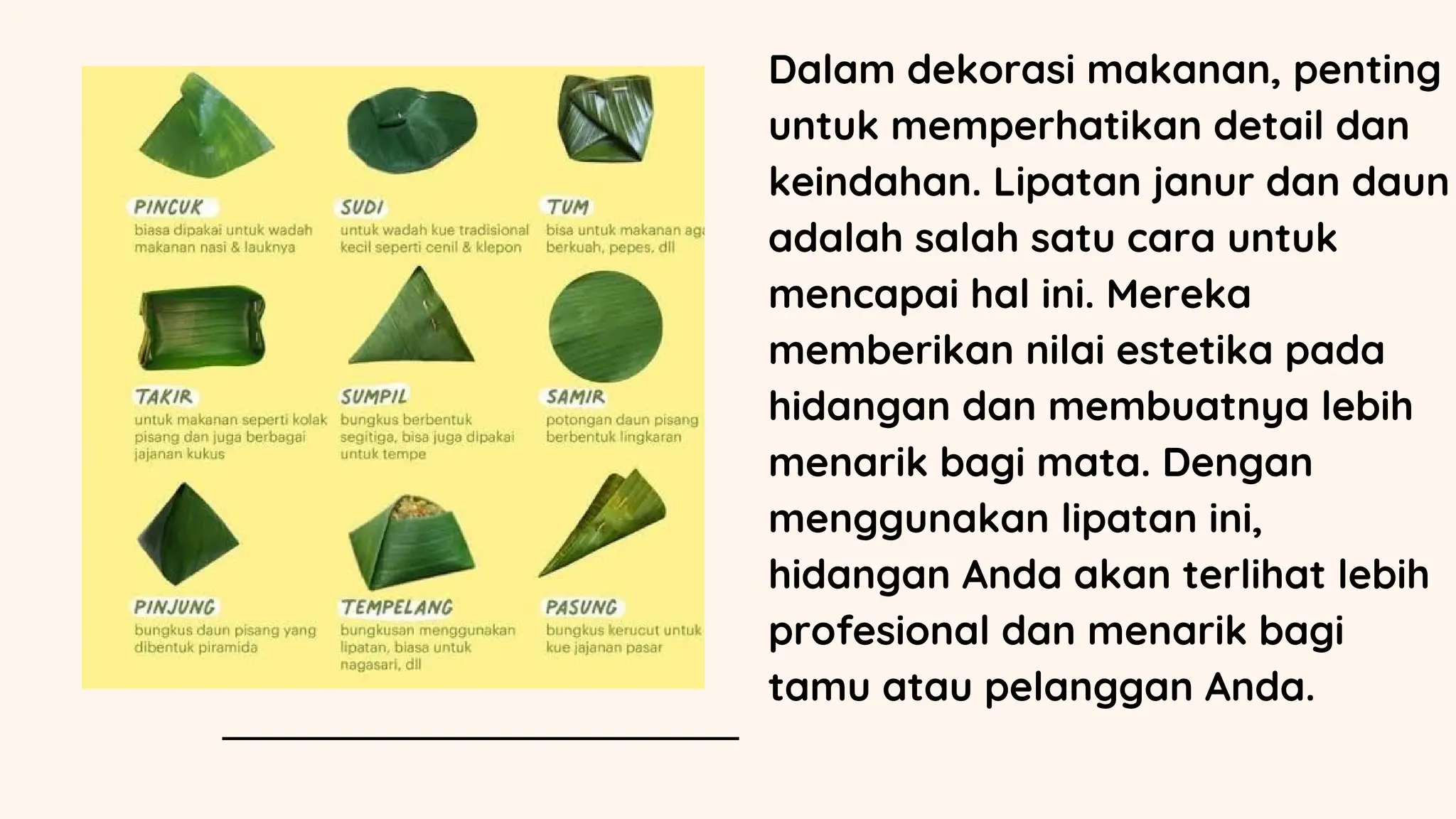 Lipatan dalam dekorasi makanan kelompok 3 | PDF