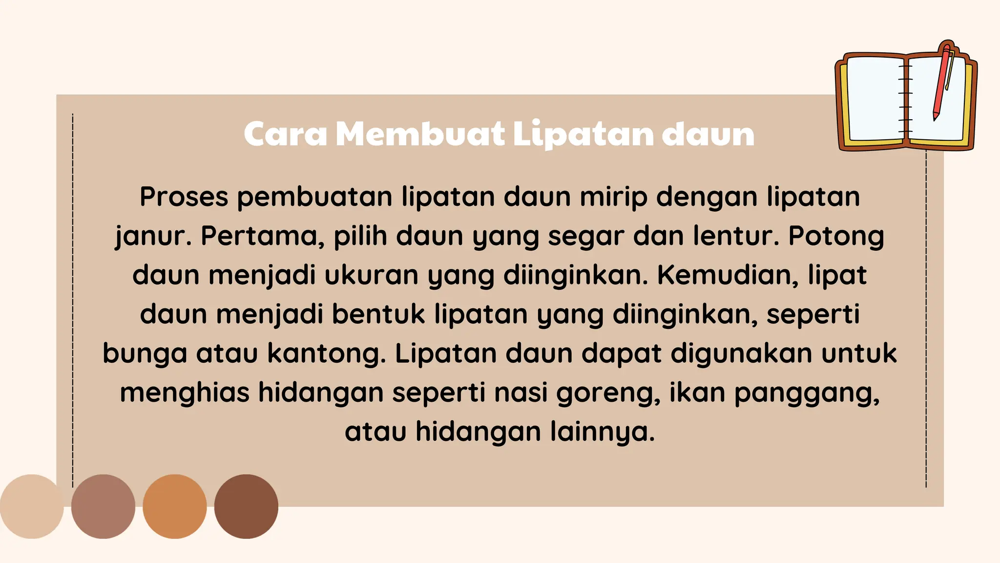 Lipatan dalam dekorasi makanan kelompok 3 | PDF