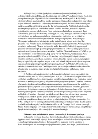 Dekoratyvinės sodininkystės menas senovės pasaulyje | DOC
