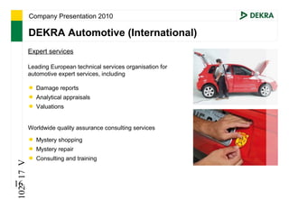 Dekra Company Presentation 2010 2 | PPT