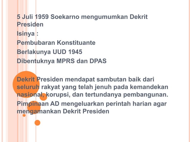 Dekrit presiden | PPT
