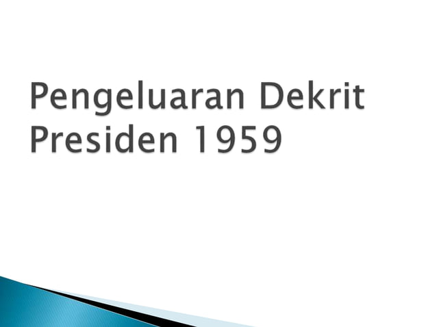 Dekrit presiden | PPTX