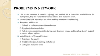 Avoiding Packet Dropping Misbehavior in VANET using Trust Based Ant Colony Optimization | PPT