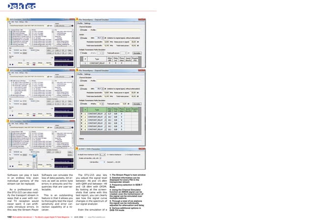 Dektec dtu-215 | PDF | Digital Audio | Computer Software and Applications