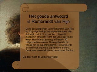 De Kunstgeschiedenis Quiz | PPT