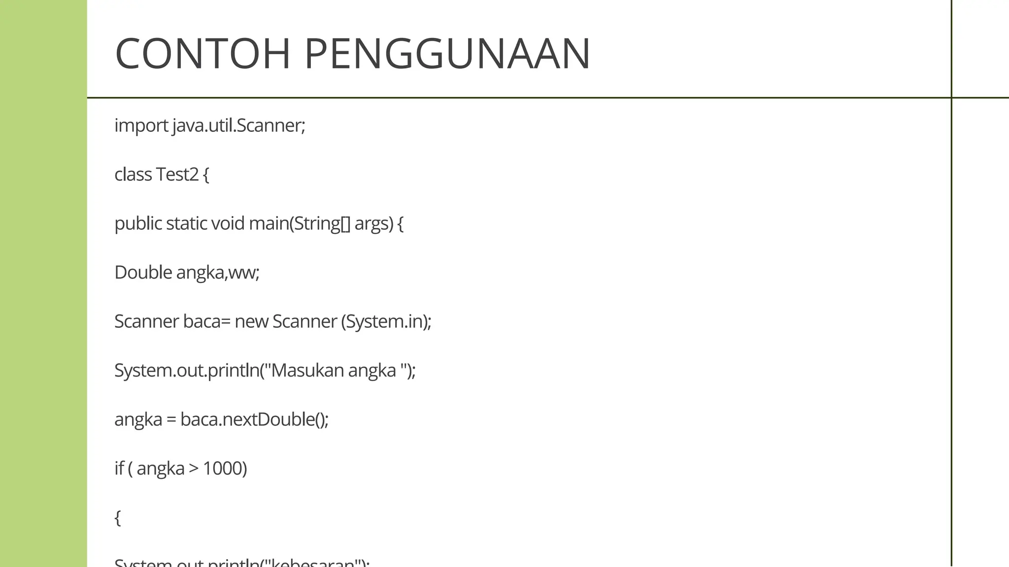Tugas Presentasi Materi Operator Pada Java Ppt