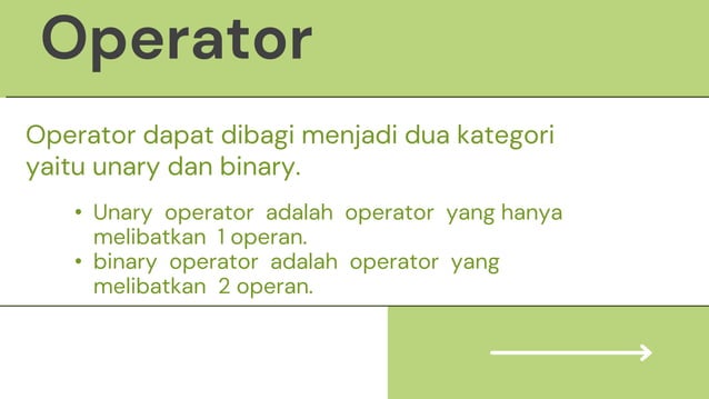 tugas presentasi materi operator pada java | PPT tugas presentasi materi operator pada java | PPT