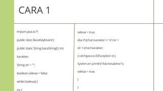 tugas presentasi materi operator pada java | PPT