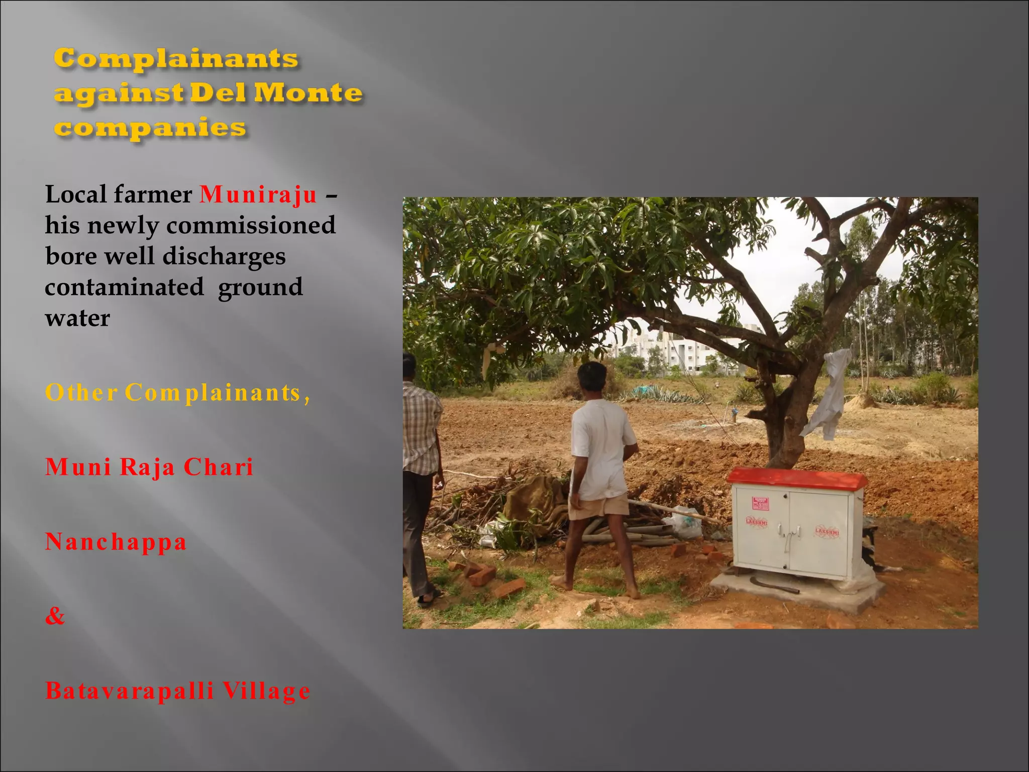 Del Monte India Environmental Abuse | PPT
