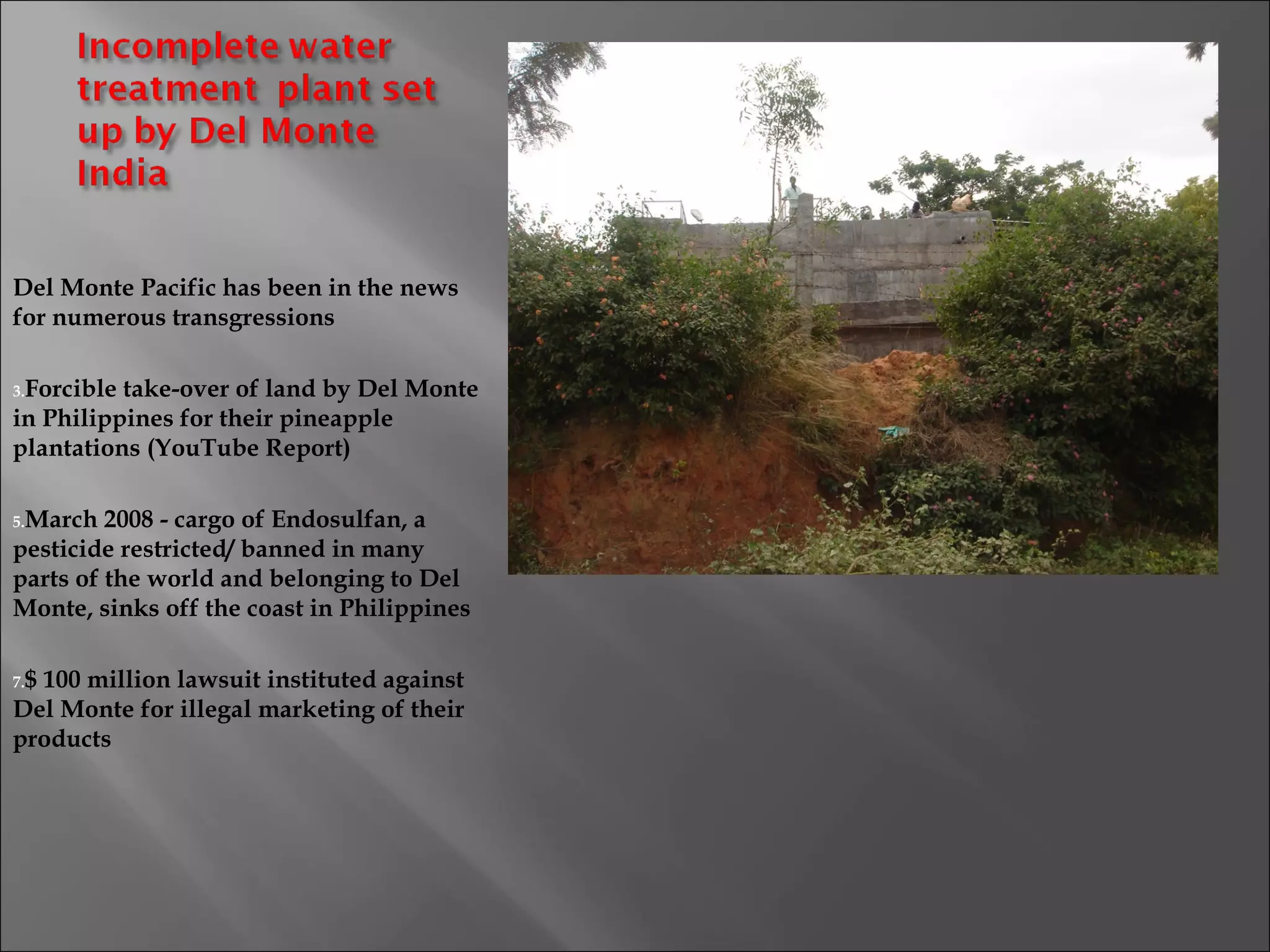 Del Monte India Environmental Abuse | PPT