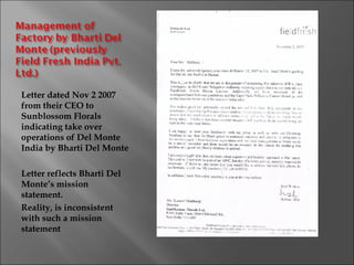 Del Monte India Environmental Abuse | PPT