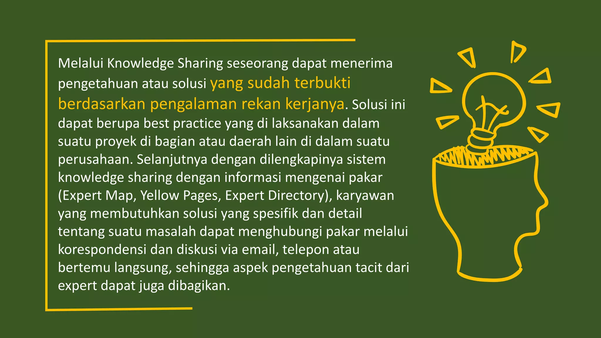 Pengertian dan manfaat Knowledge Sharing | PPTX