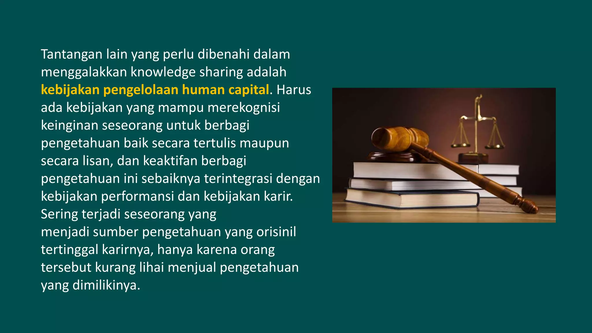 Tantangan knowledge sharing | PPTX