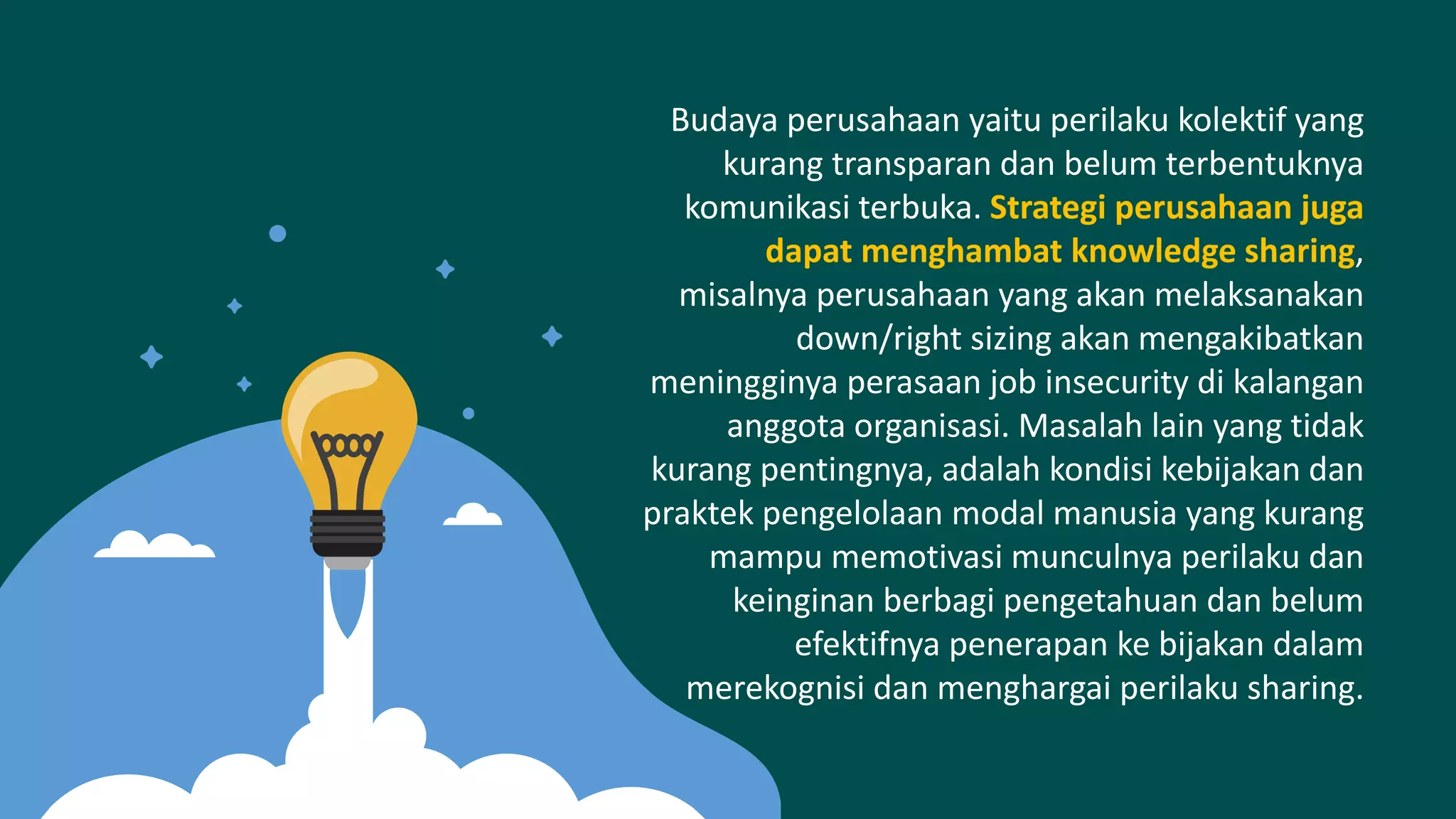 Tantangan knowledge sharing | PPTX