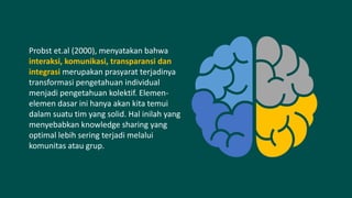 Tantangan knowledge sharing | PPTX