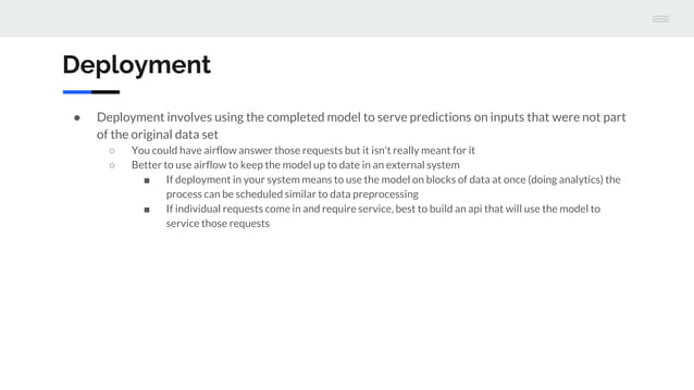 Machine Learning Orchestration with Airflow | PPT
