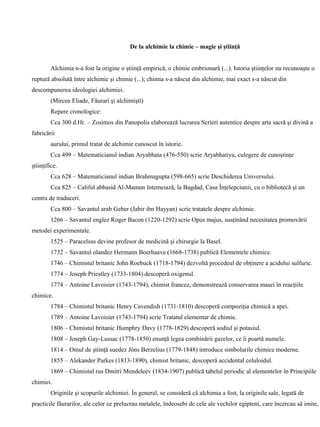 De la alchimie la chimie | PDF