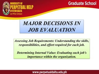 job description and evaluation report HR | PPT