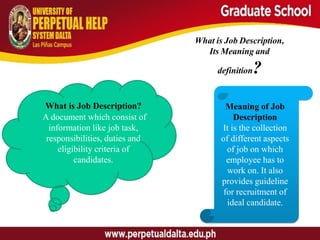 job description and evaluation report HR | PPT