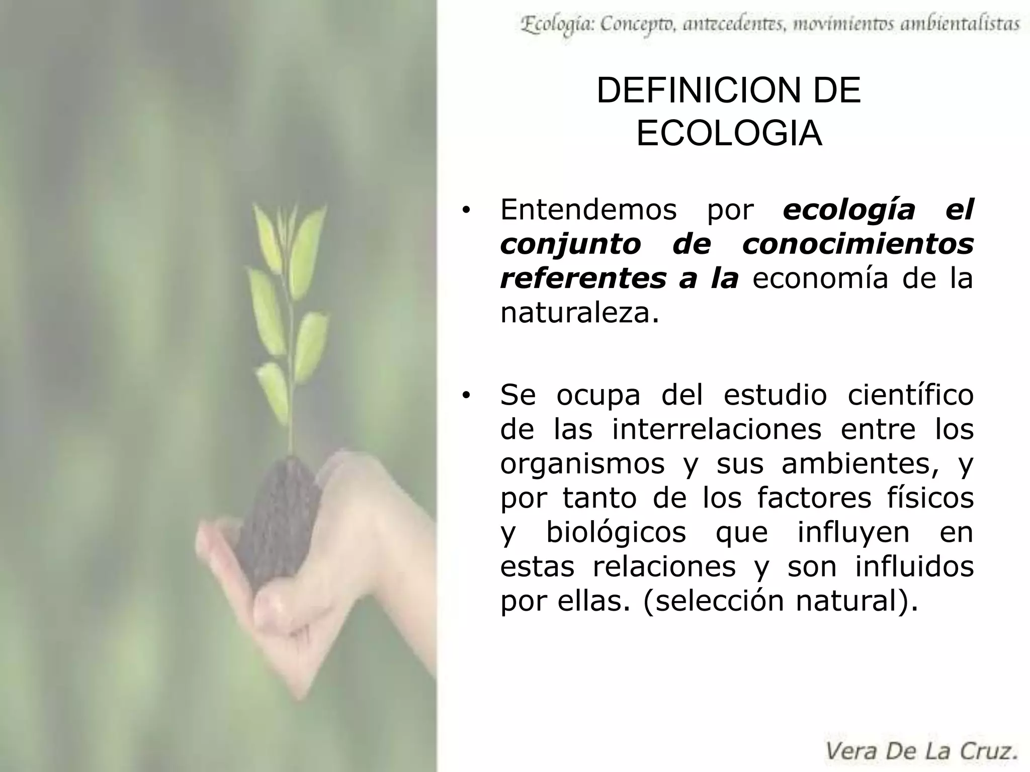 Ecologia - Conceptos Básicos | PPTX