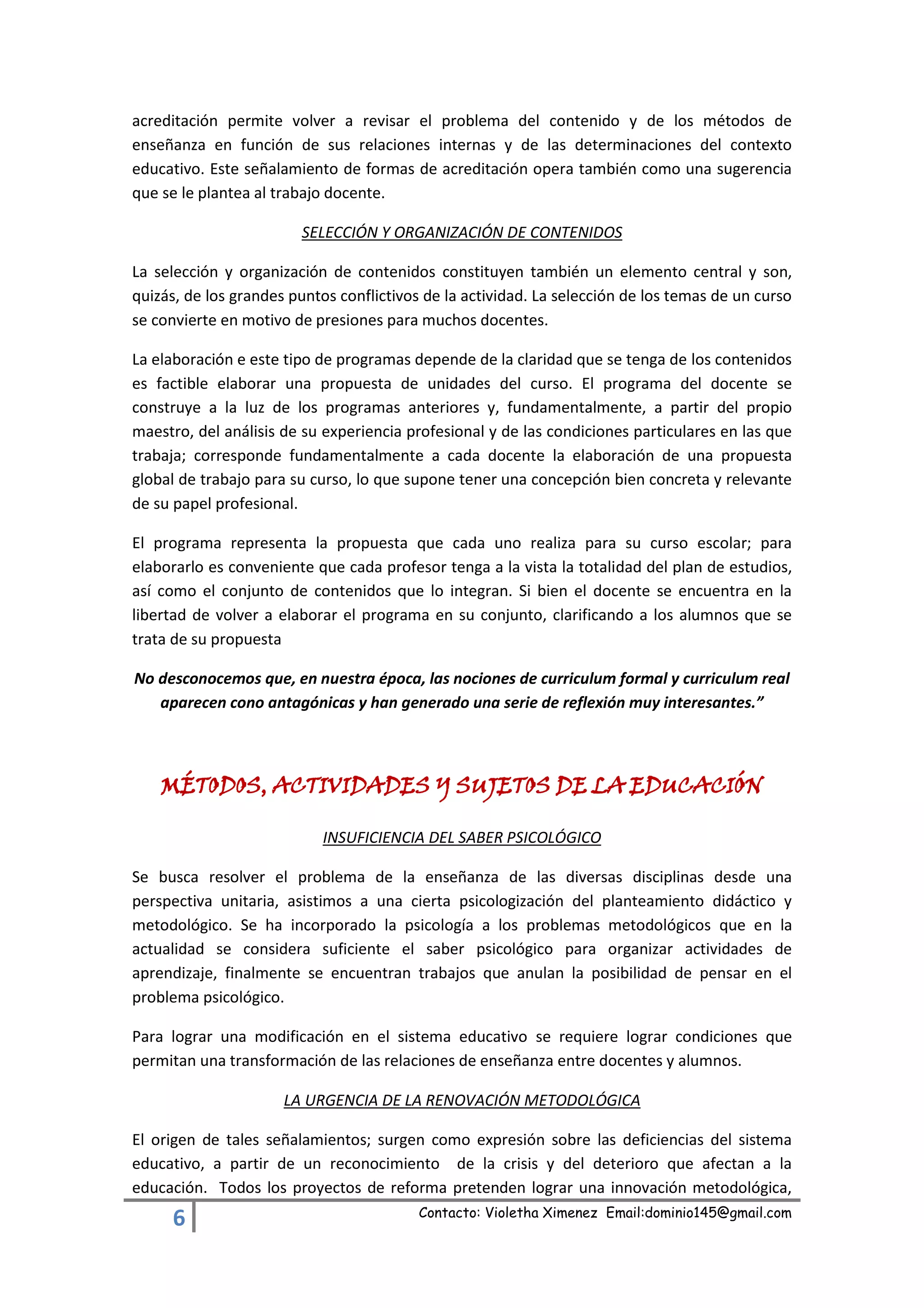 De la escuela de la homogeneidad a la escuela de la diversidad. | DOCX
