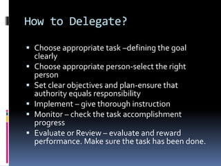 Delagation | PPT