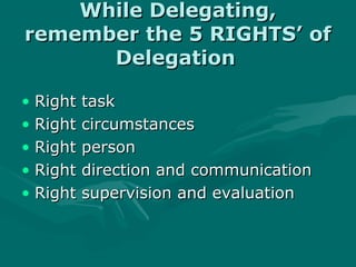 Delegation | PPT