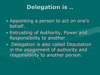 Delegation | PPT