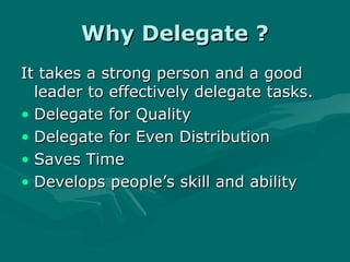 Delegation | PPT
