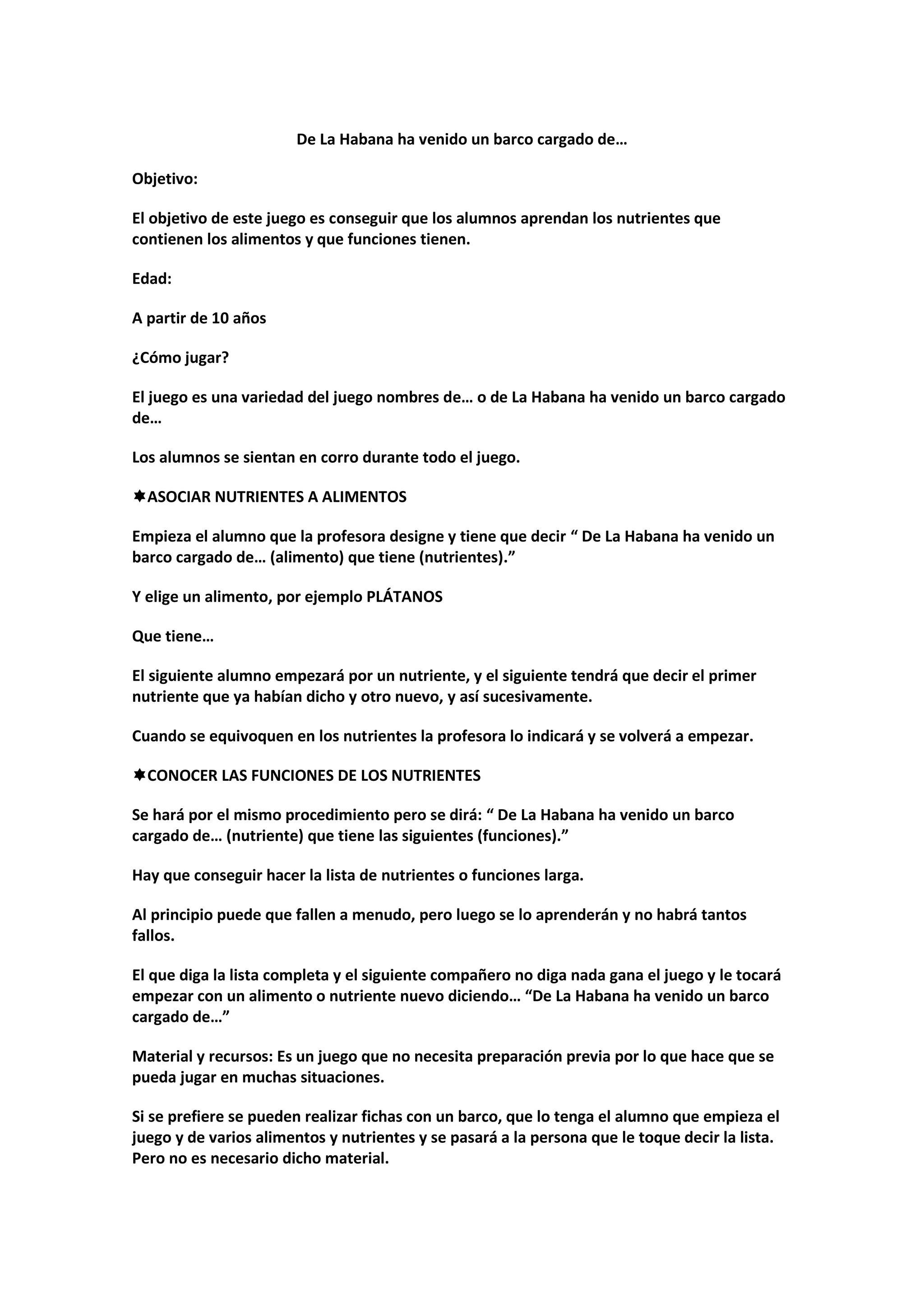 De la habana ha venido un barco cargado de | PDF