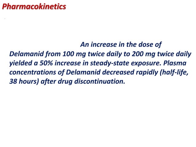 Delamanid for multidrug resistant pulmonary tuberculosis | PPTX | Lung ...
