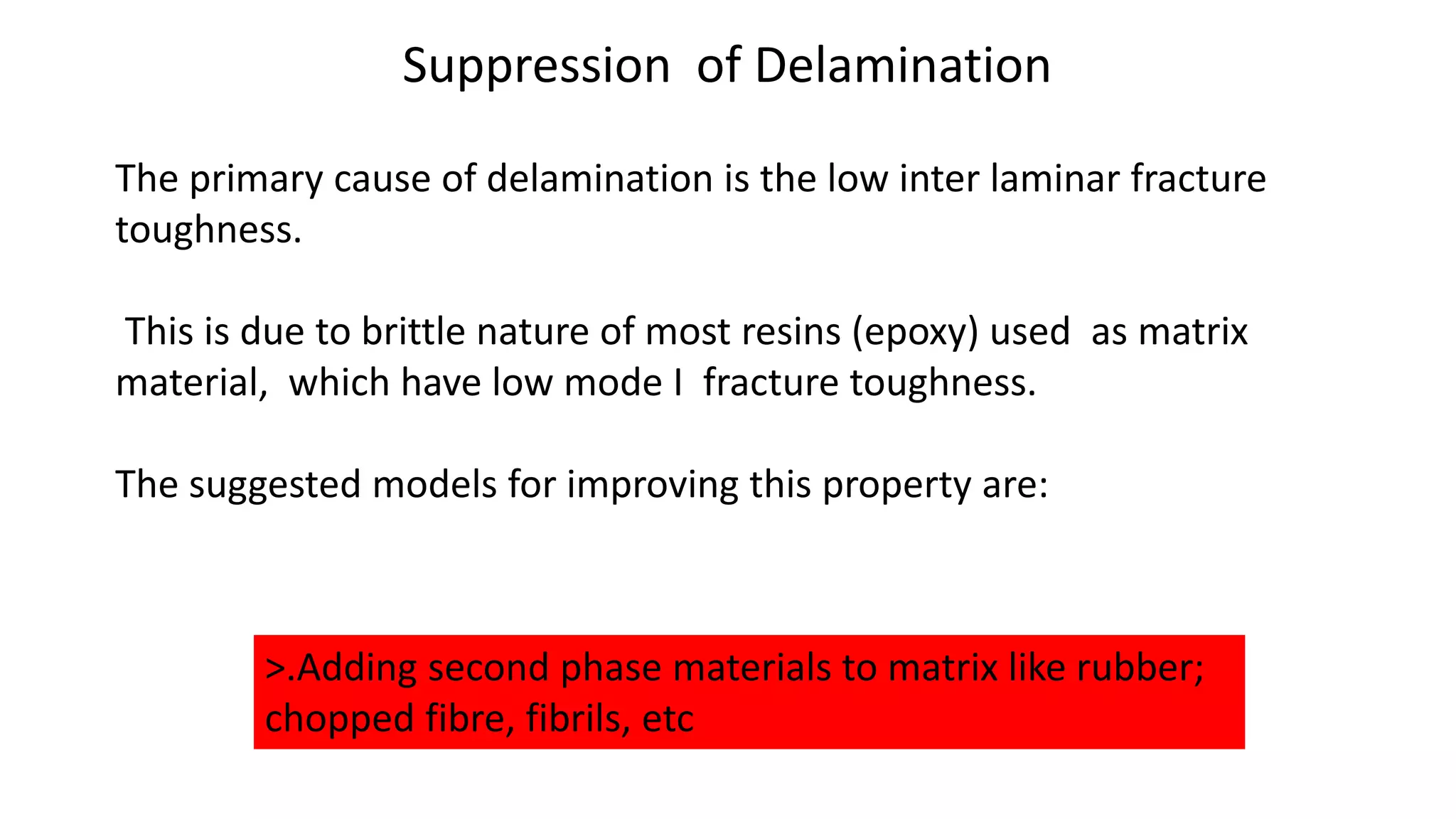 Delamination in composites | PPTX
