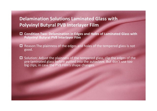 Delamination solutions laminated glass polyvinyl butyral pvb film | PDF ...