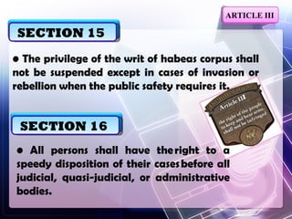 ARTICLE III - Sections11-16 | PPT